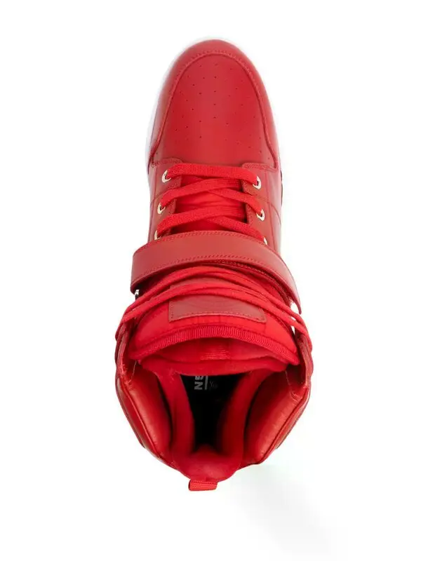 MASTERMIND WORLD Skull-print Leather Sneakers
