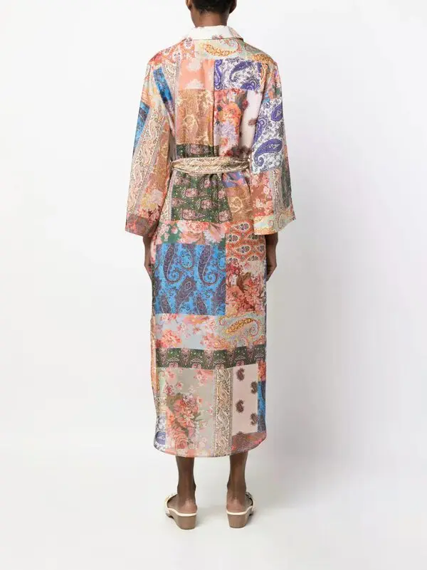 Zimmermann Paisley Print Silk Shirtdress