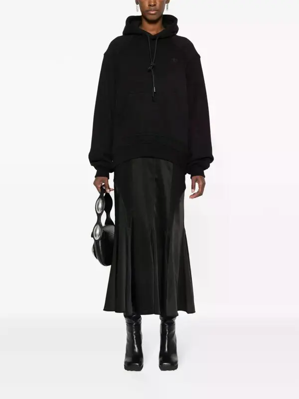 Off-White Logo-printed Hooded Midi Dress