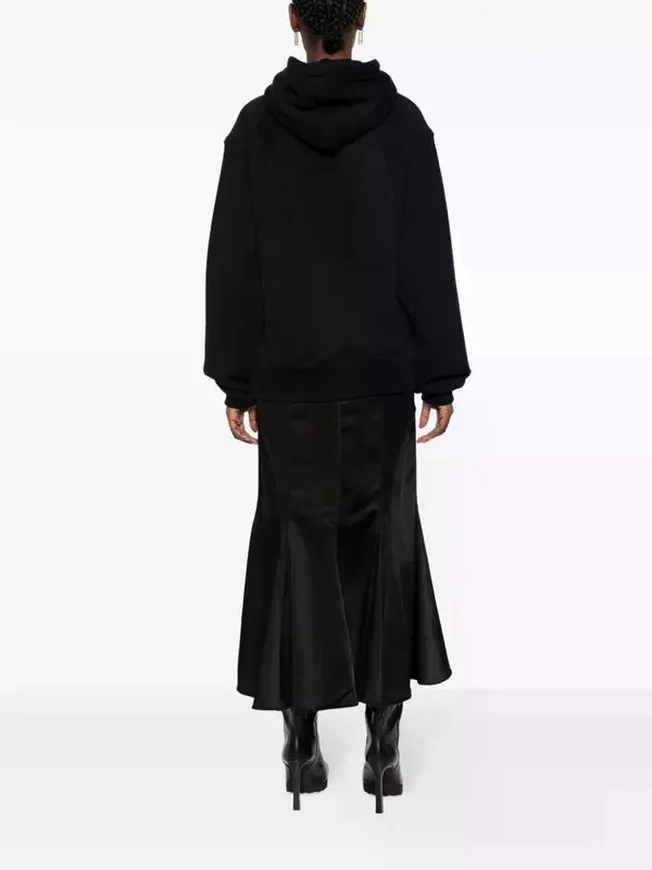 Off-White Logo-printed Hooded Midi Dress
