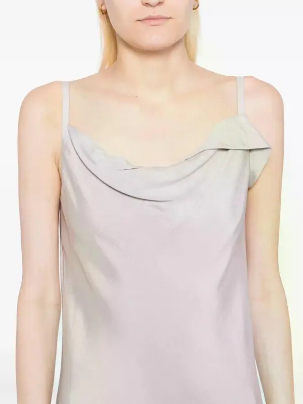 RECTO Drapery Neckline Slip Dress