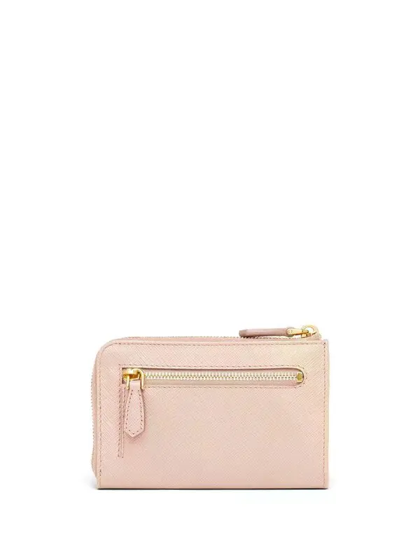 Prada Leather Keychain Wallet - Pink