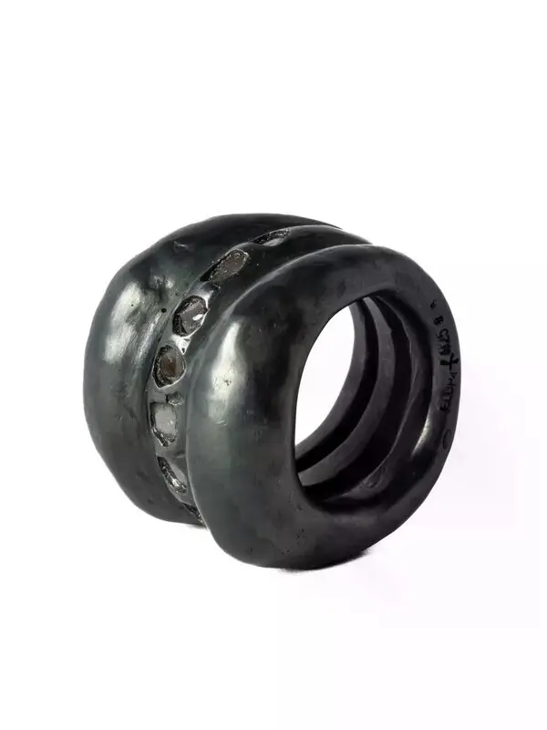 PARTS OF FOUR Stack Sterling Silver Diamond Ring