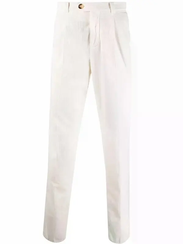 Brunello Cucinelli Pleated Cotton Trousers