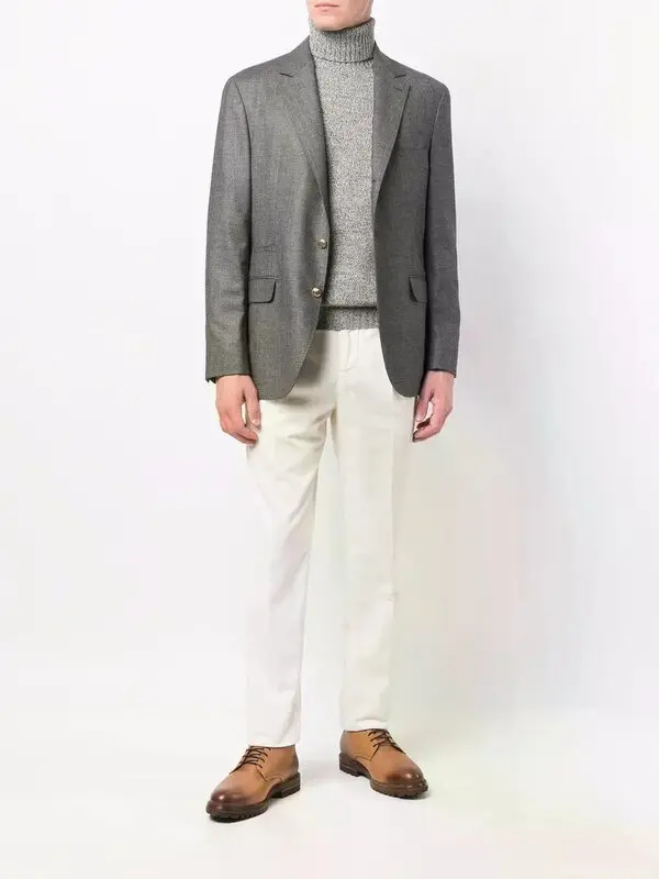 Brunello Cucinelli Pleated Cotton Trousers
