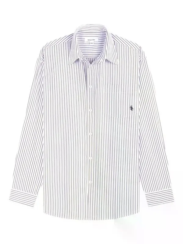 SPORTY & RICH Cotton Shirt - Blue