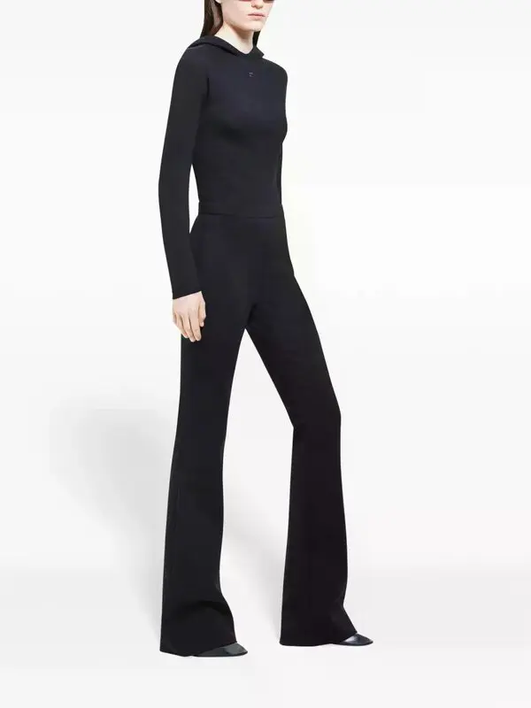COURREGES Hooded Knit Top