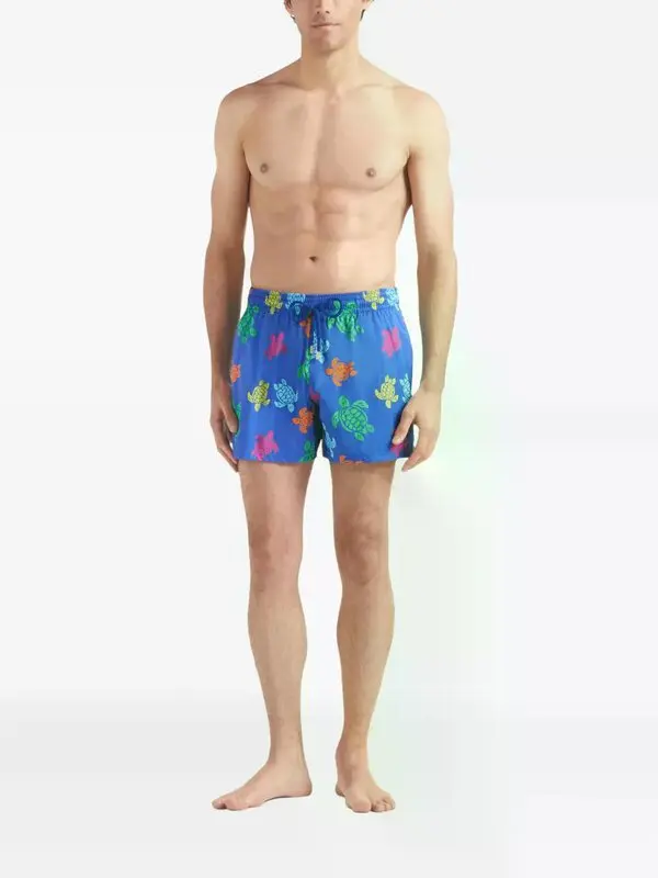 Vilebrequin Turtle-print Swim Shorts - Blue