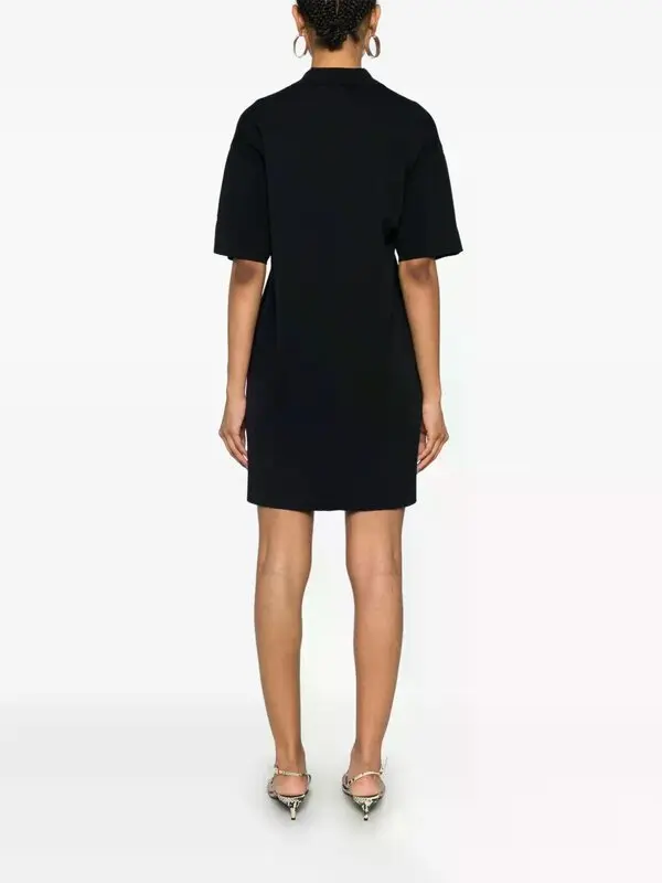 P.a.r.o.s.h V-neck Mini T-shirt Dress - Blue