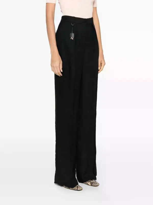 Elisabetta Franchi Logo Charm Tailored Trousers