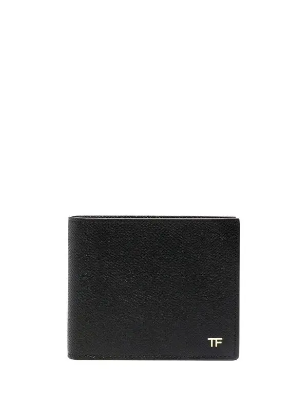 TOM FORD Logo-plaque Bi-fold Wallet - Black
