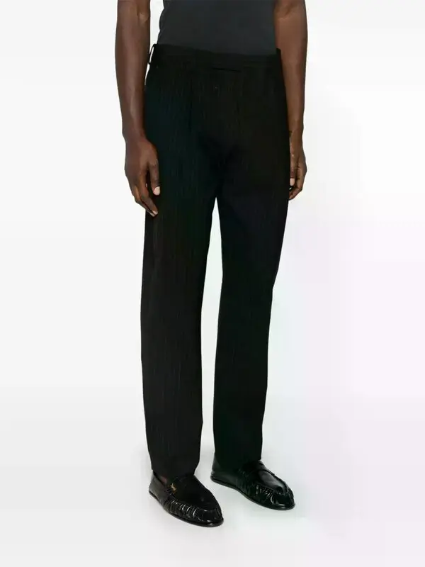 LARDINI Pinstriped Tailored Trousers