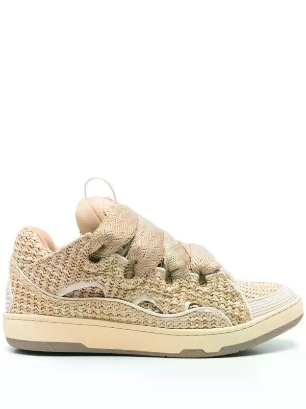 LANVIN Curb Sneakers - Neutrals