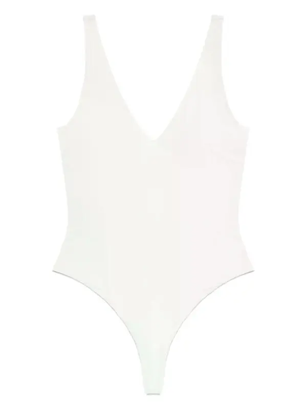 ENTIRE STUDIOS V-neck Bodysuit - Neutrals