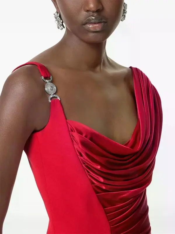 Versace Medusa '95 Draped Gown - Red