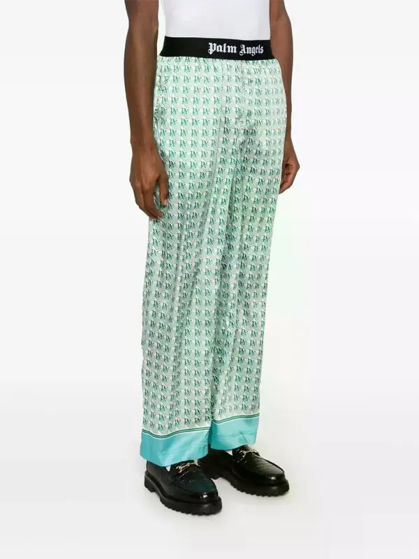 Palm Angels Monogram-print Trousers