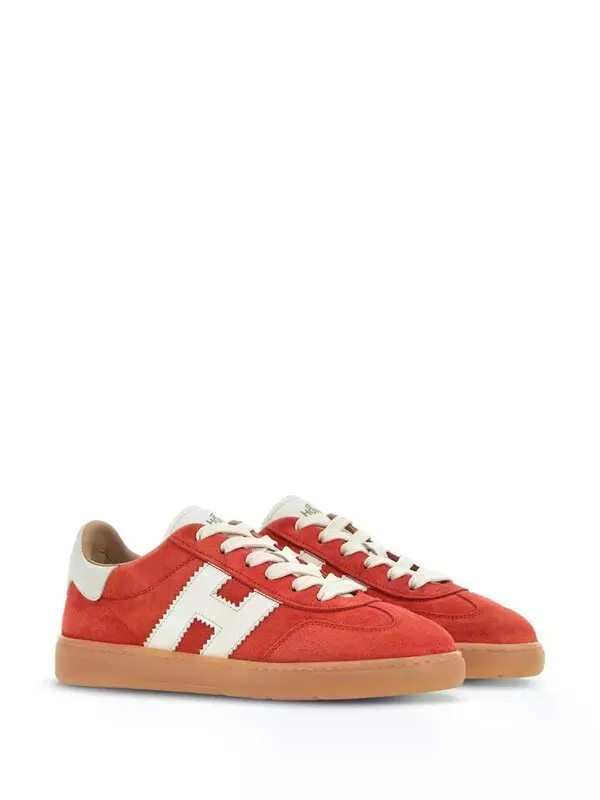 Hogan Suede Lace-up Sneakers - Orange