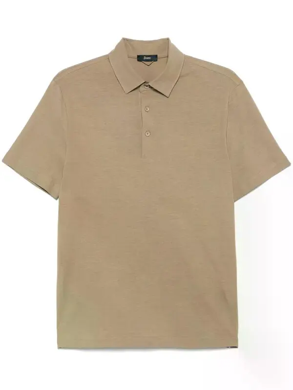Herno Short-sleeve Polo Shirt - Neutrals