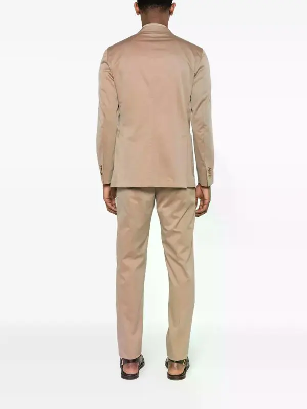 Boglioli Single-breasted Cotton Suit - Brown