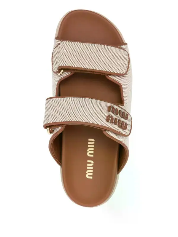 Miu Miu Logo-lettering Sandals
