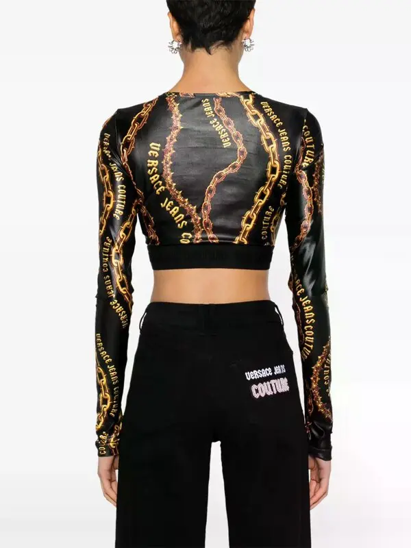 Versace Chain Couture Crop Top