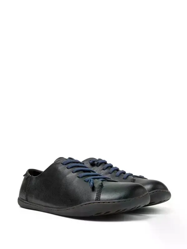 Camper Leather Lace-up Low-top Sneakers - Black