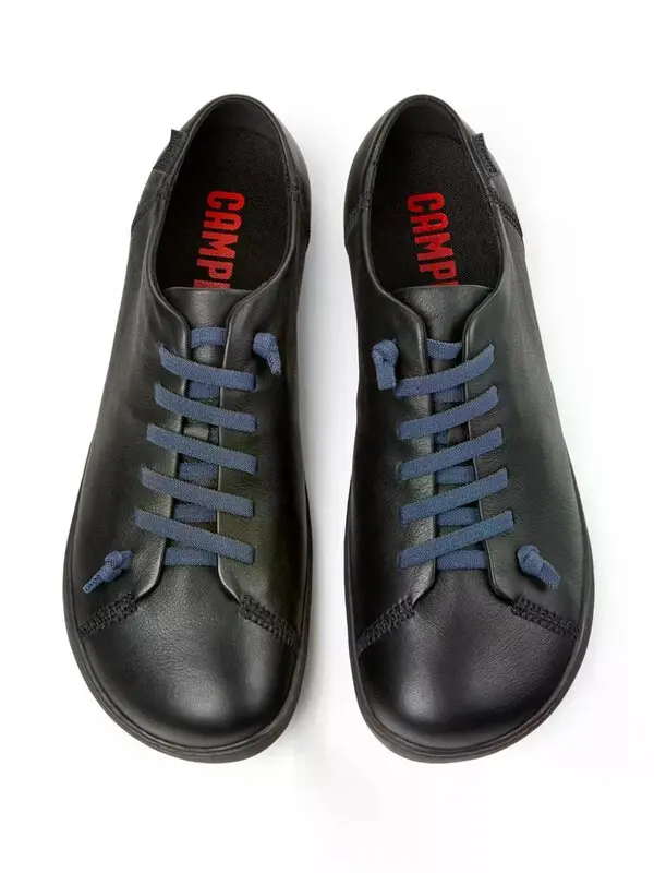 Camper Leather Lace-up Low-top Sneakers - Black