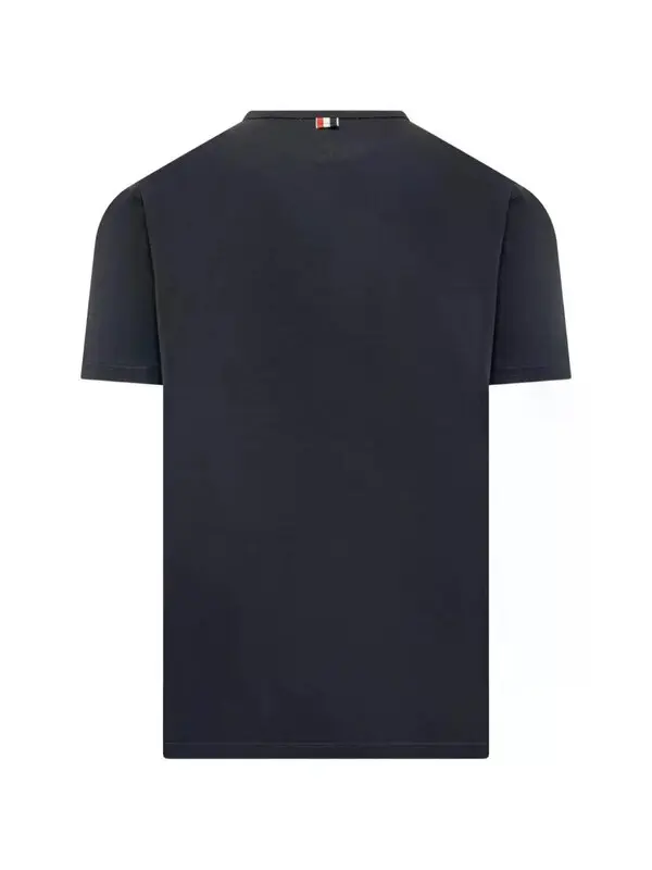 Thom Browne Pocket Cotton T-shirt - Blue