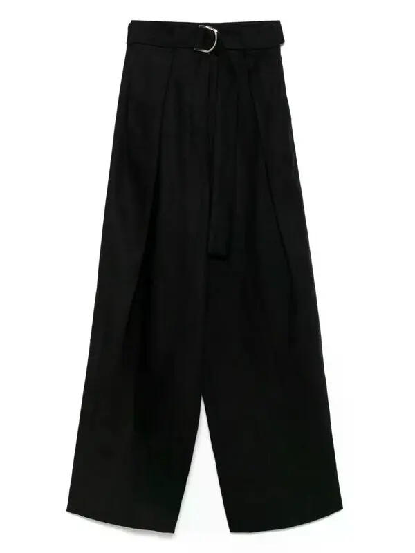 Max Mara Wide Leg Belted Trousers