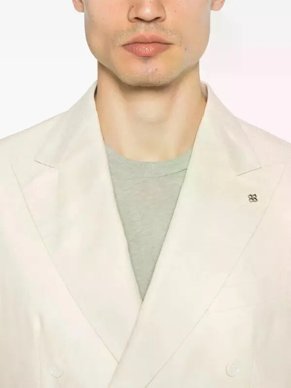 Tagliatore Linen Blazer - Neutrals