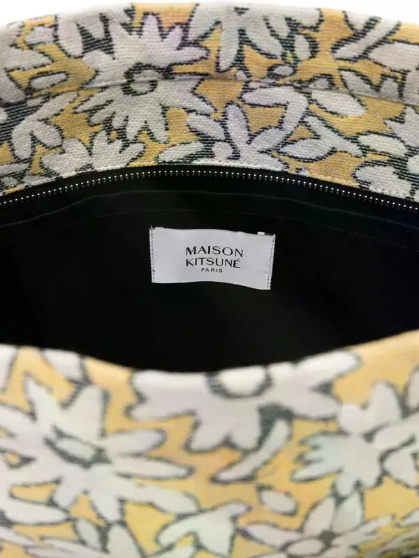 Maison Kitsuné Floral Print Tote Bag