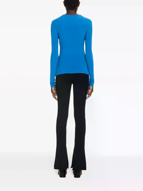 Off-White Draped Logo Print Top