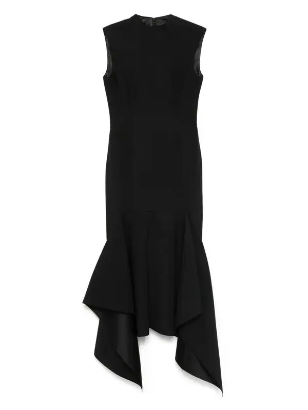 Solace London Trinity Midi Dress - Black