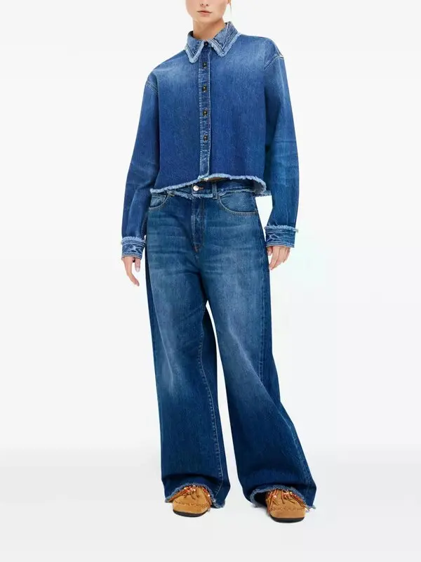 Alanui Fringed Wide-leg Jeans