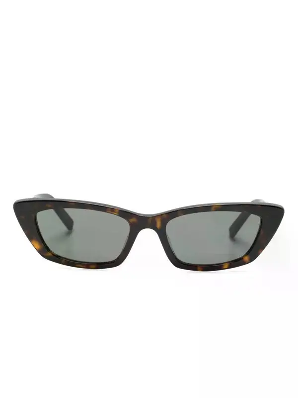 Saint Laurent Cat-eye Frame Sunglasses - Brown