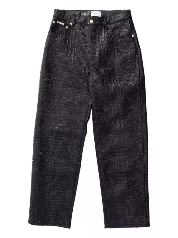 Eytys Benz Trousers With Embossed Crocodile Effect