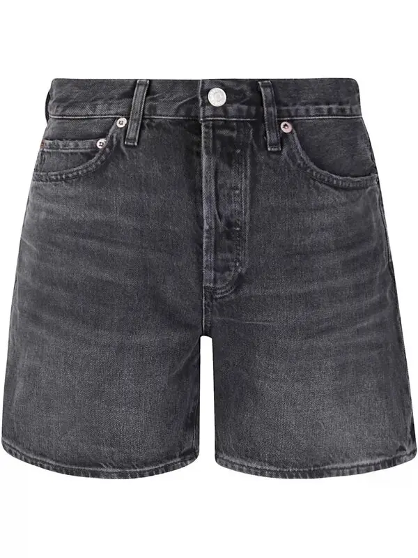 AGOLDE High-rise Denim Shorts - Grey