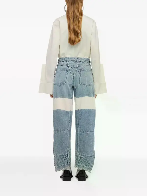 JIL SANDER High-waist Colour-block Jeans - Blue