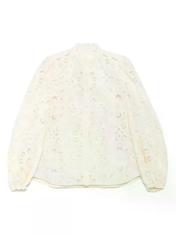 Zimmermann Embroidered Shirt - Neutrals
