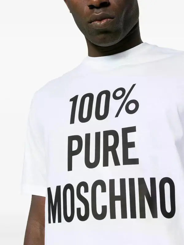 Moschino Slogan-print Cotton T-shirt