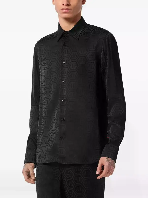 Philipp Plein Sugar Daddy Cut Silk Shirt