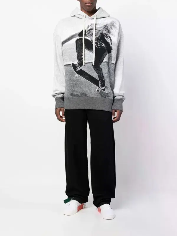 Palm Angels Skater Motif Hoodie