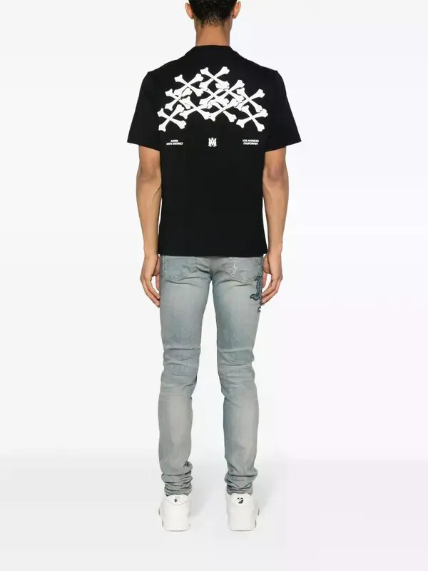 Amiri Bones Stacked Cotton T-shirt