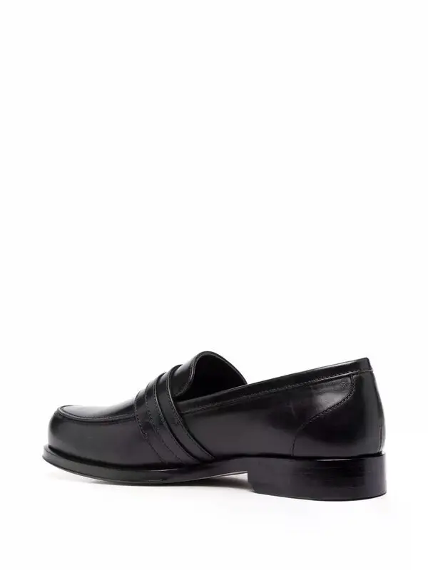 SERGIO ROSSI Buckle Detail Leather Loafers