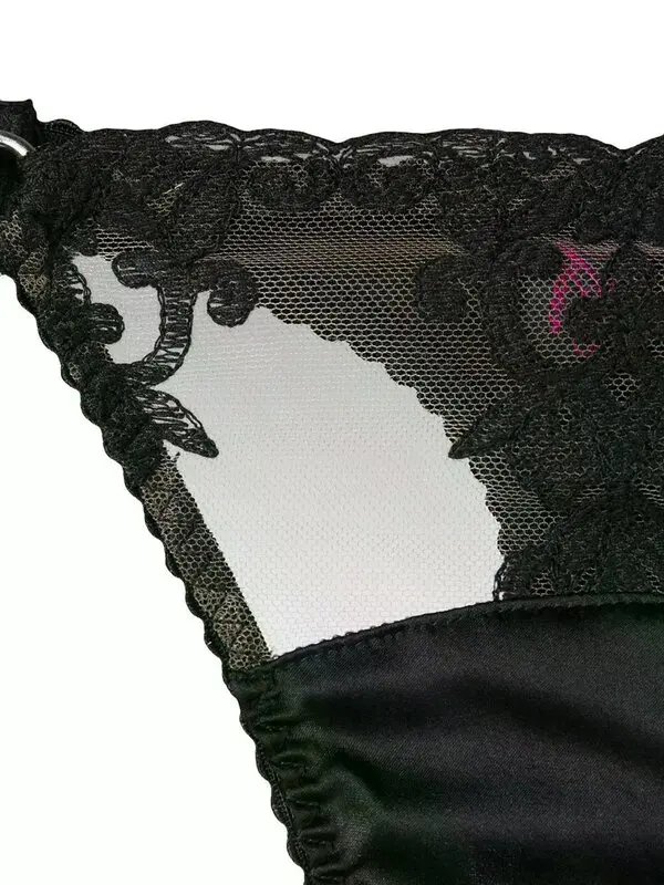 FLEUR OF ENGLAND Onyx Thong - Black