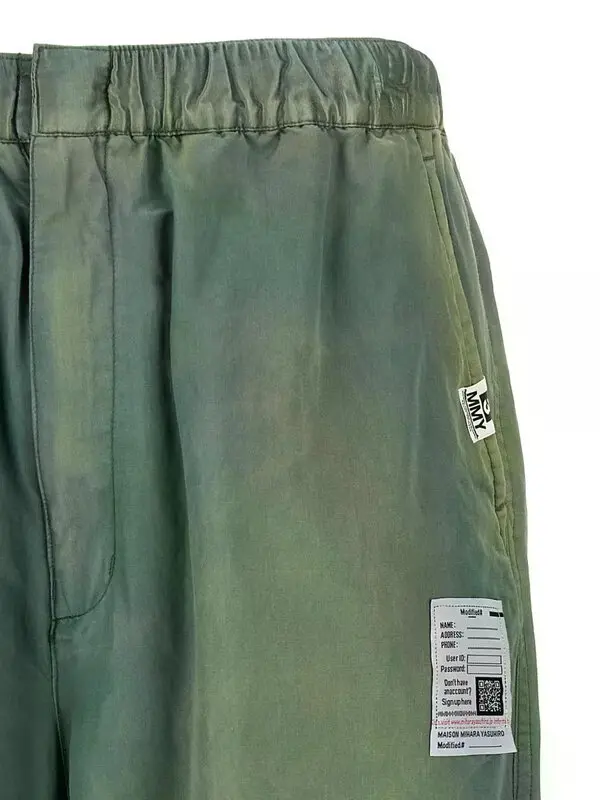 Mihara Yasuhiro Aged Satin Bermuda Shorts