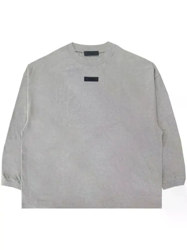Fear Of God Logo-appliqué Cotton T-shirt - Grey
