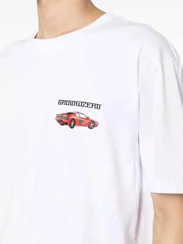 GROUND ZERO Logo-print Cotton T-shirt
