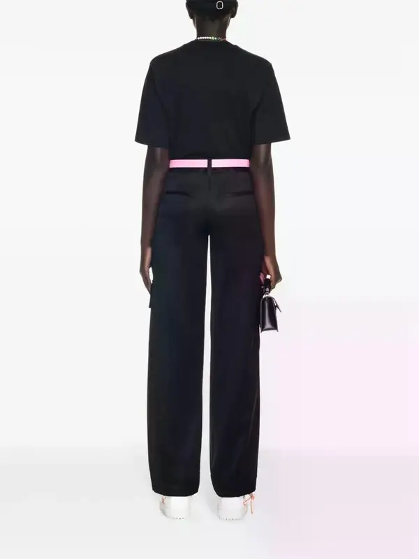 Off-White Embellished Logo Cotton T-shirt