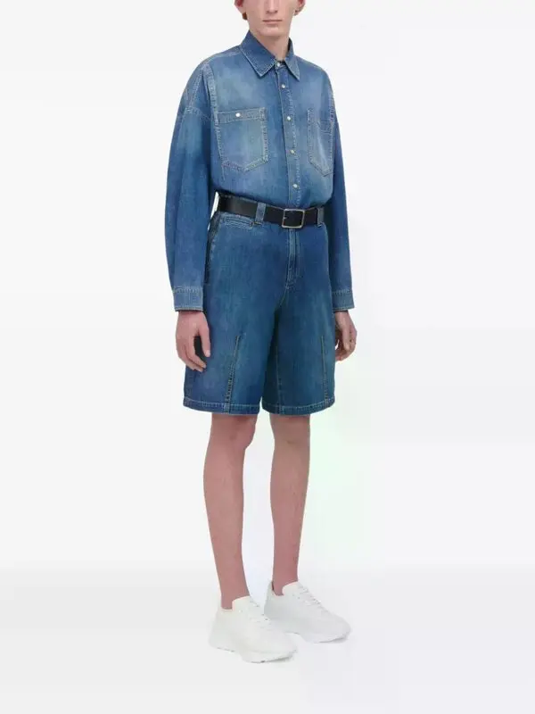 Alexander McQueen Dart-detail Denim Shirt